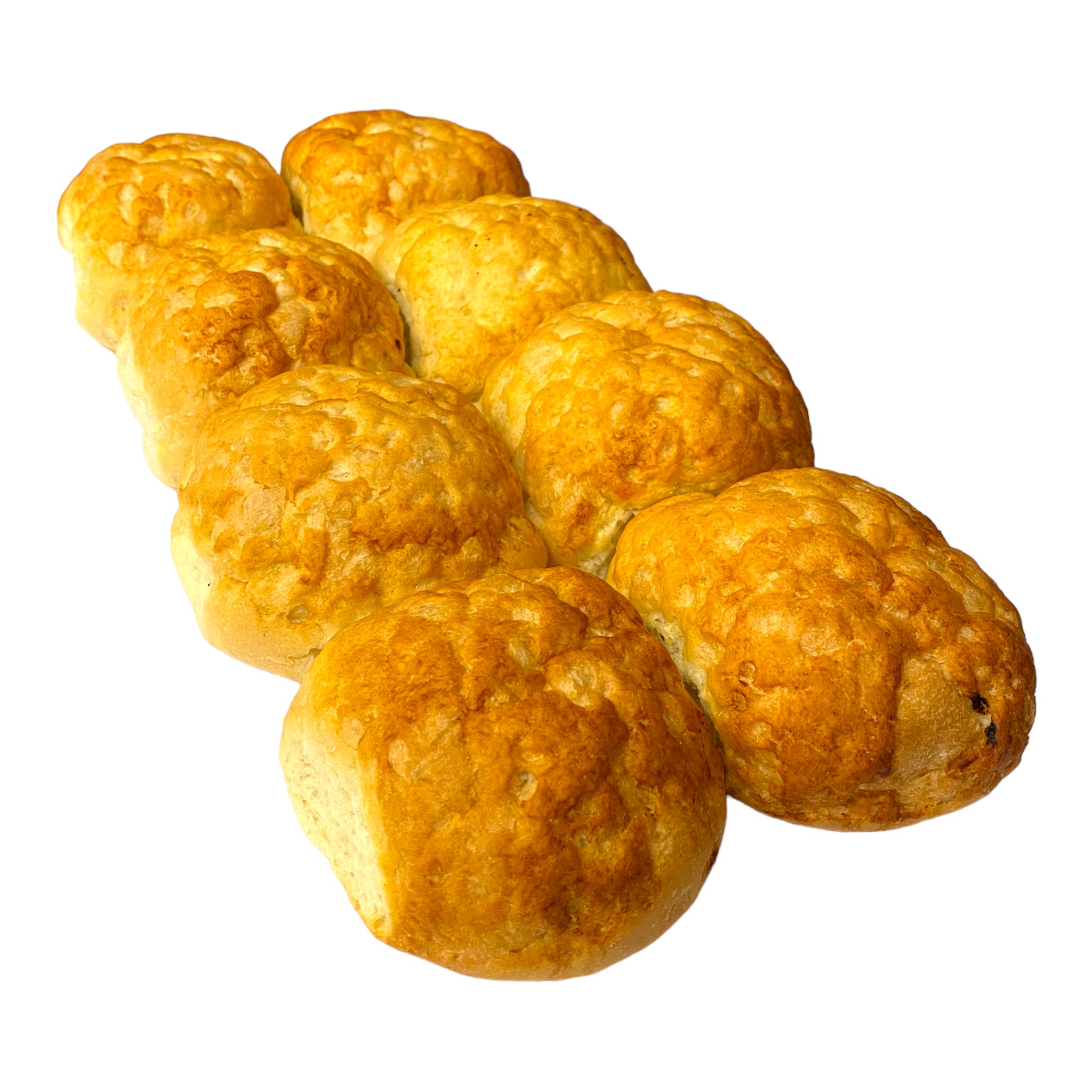Crusty White Tiger Rolls x 8