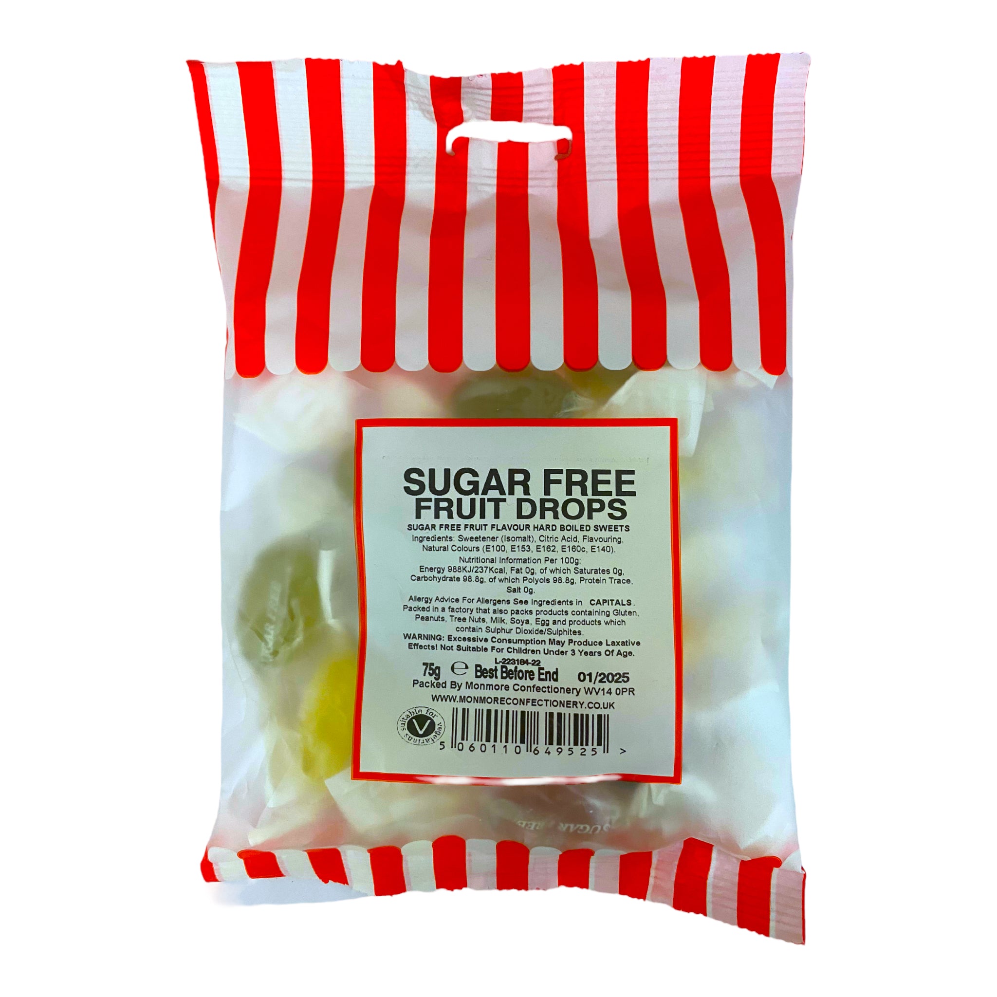 Sugar Free Fruit Drops 75g