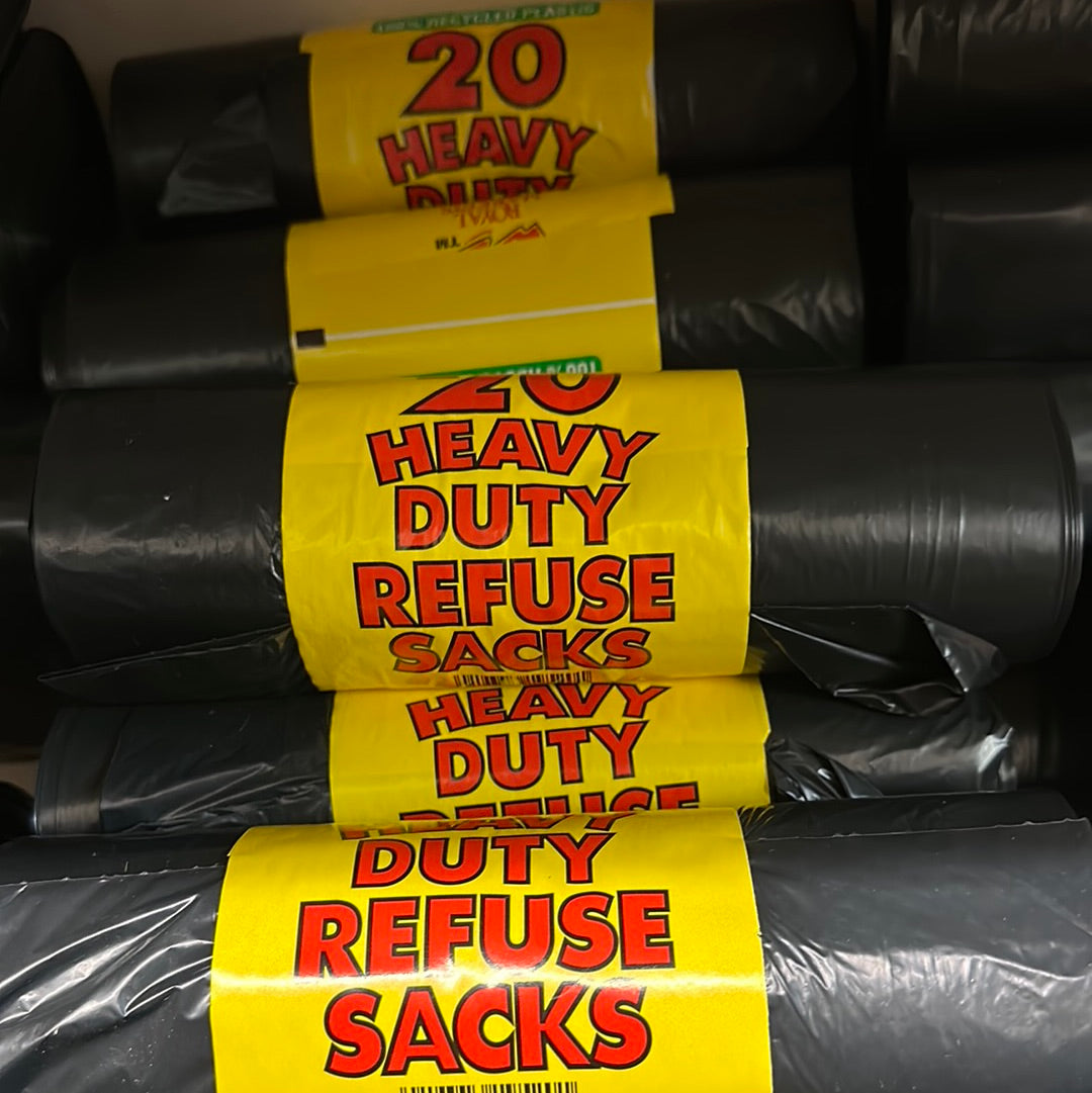 20 Heavy Duty Refuse Sacks
