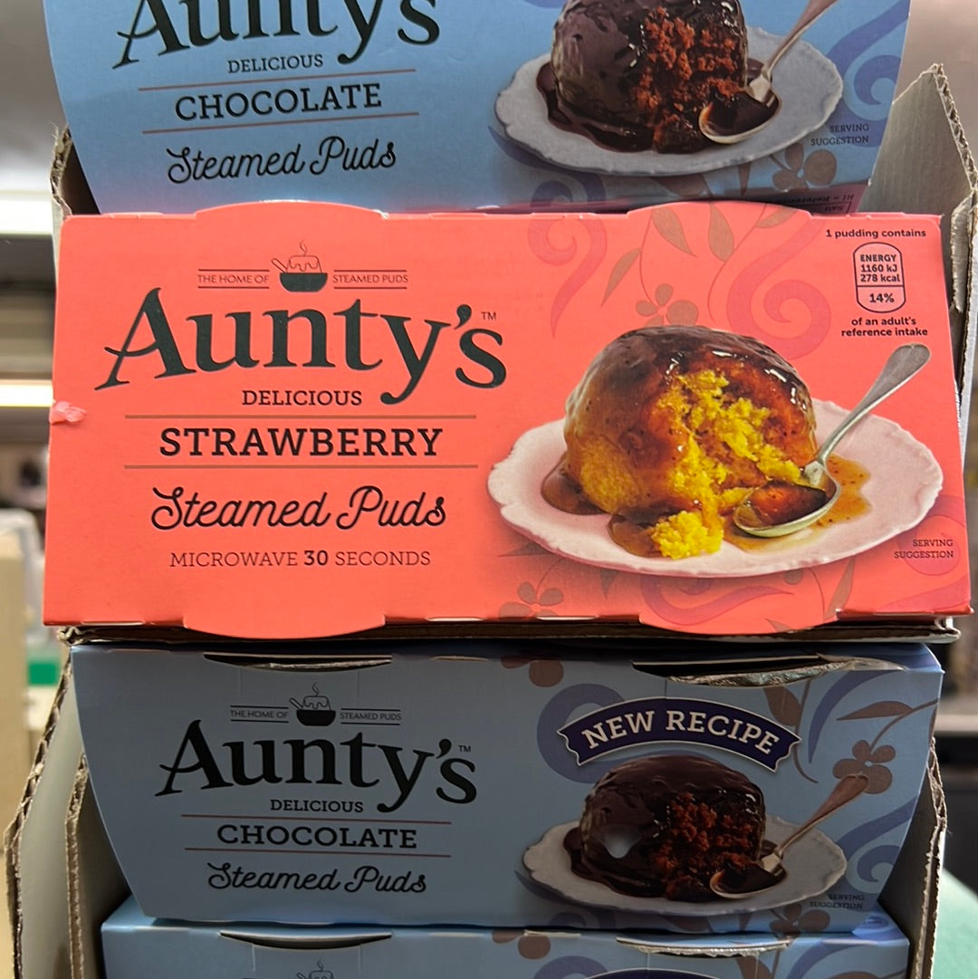 Aunty’s Strawberry Steamed Puds